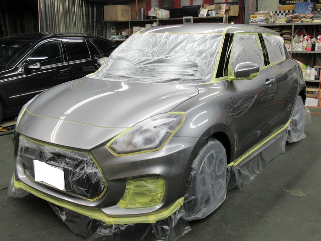 SUZUKI スズキ スイフトスポーツ MT（4BA-ZC33S）磨き＆ガラスコーティング＆オプション施工終了｜車磨き研究所の施工ギャラリー